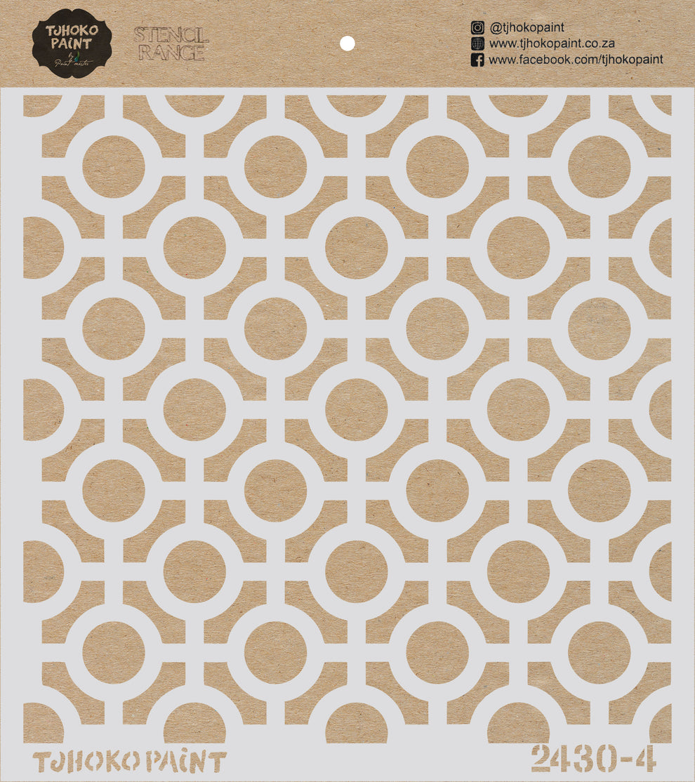 Tjhoko Paint | Round and Round You Go Stencil